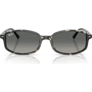 Ray-ban 56mm Irregular Oval Sunglasses - Grey Havana