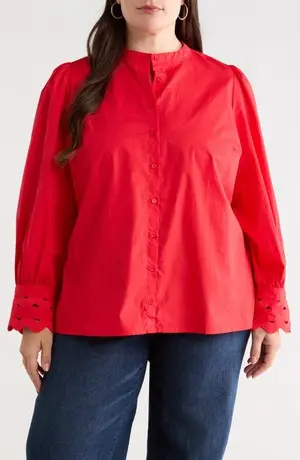 Sugarlips Band Collar Shirts For Women