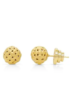 DEAN DAVIDSON Weave Ball Stud Earrings - Gold