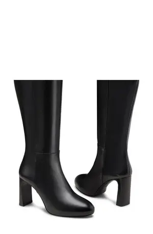 STUART WEITZMAN Babette Platform Boot - Black/black