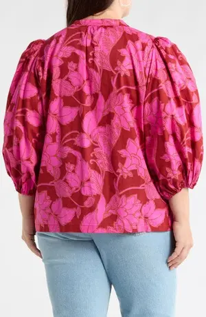 SUGARLIPS Craney Floral Print Top