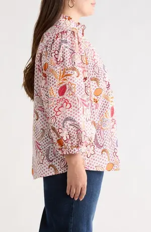 SUGARLIPS Floral Button-up Shirt
