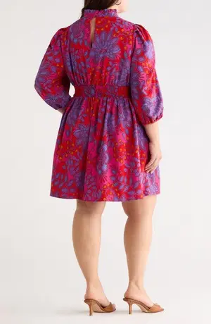 SUGARLIPS Floral Pleated Dress