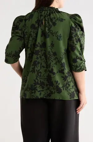 SUGARLIPS Tindrie Floral Puff Sleeve Top