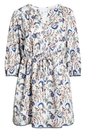 SUGARLIPS Ralston Floral Print Mini Dress - Off-white-multi