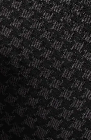 RHONE Houndstooth Seamless Half-zip Pullover - Pure Black Houndstooth