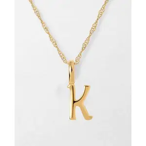 EDGE OF EMBER Edge Of Ember Solid Gold Initial Necklace K