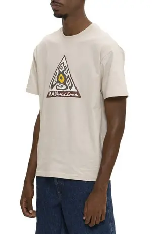 MAUI & SONS Infinity Triangle Graphic Print Cotton T-shirt