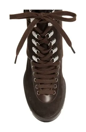 CHRISTIAN LOUBOUTIN Macademia 100 Combat Boots - Cafe/dark Brown