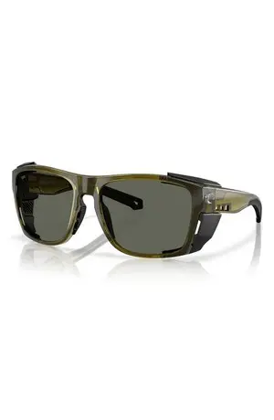 COSTA DEL MAR King Tide 58mm Rectangle Sunglasses