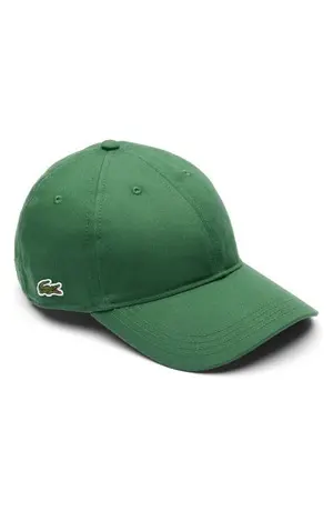 Lacoste Cotton Twill Baseball Cap - Green