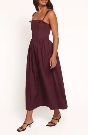 PETAL & PUP Zenobia Corset Midi Dress
