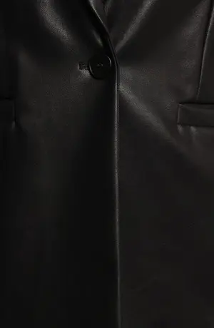 PETAL & PUP Jamie Faux Leather Blazer
