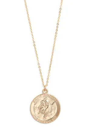 SET & STONES Saint Anthony Necklace - Gold