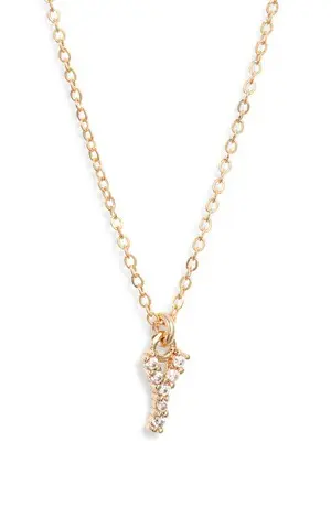 SET & STONES Gemma Initial Pendant Necklace - Gold/y