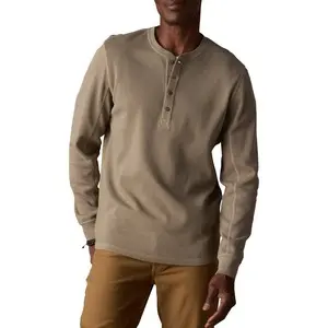 THE NORMAL BRAND Vintage Thermal Mountain Henley - Moss
