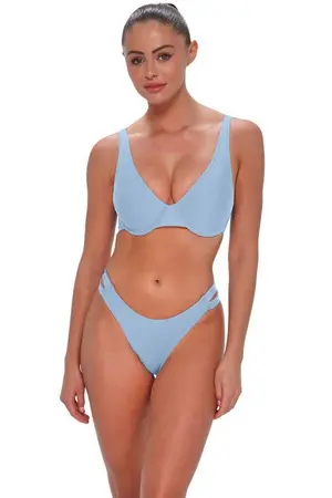 SUNSETS Ally Underwire Bikini Top F Cup - Blue Whisper