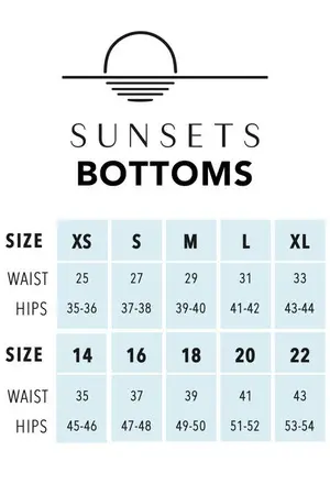 SUNSETS Dora Double Tab Bikini Bottom - Black