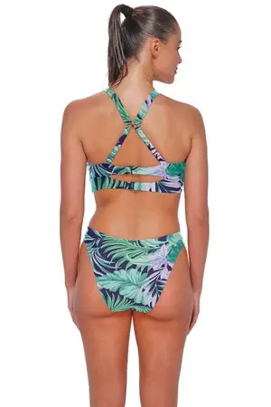 SUNSETS Dora Double Tab Bikini Bottom - Palm Shade