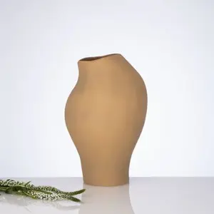 DINADECOR Mosco Vase - Light Brown