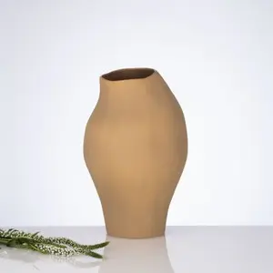 DINADECOR Mosco Vase - Light Brown