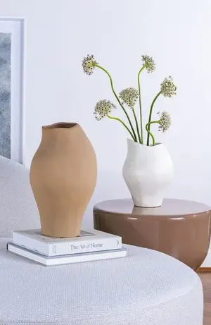 DINADECOR Mosco Vase - Light Brown