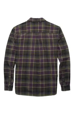 SURFSIDE SUPPLY CO. Brian Flannel Plaid Shirt - Grape Combo
