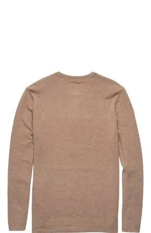 SURFSIDE SUPPLY CO. Sean Ultra Soft Classic Henley - Camel Heather