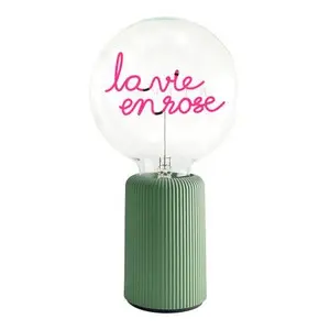 MITB Rose Portable Table Lamp Olive