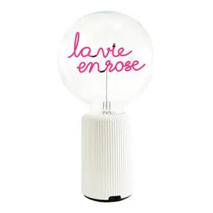 MITB Rose Portable Table Lamp White