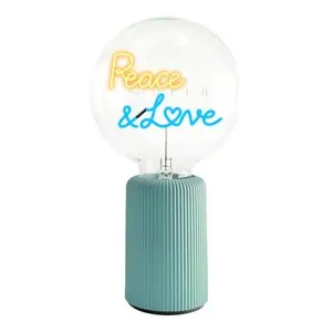 MITB Peace And Love Portable Table Lamp - Blue