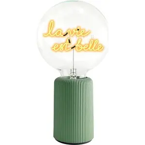 MITB La Vie Est Belle Portable Table Lamp - Olive