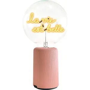 MITB La Vie Est Belle Portable Table Lamp - Pink