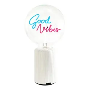 MITB Good Vibes Portable Table Lamp White