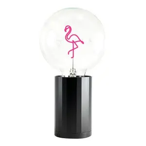 MITB Flamingo Portable Table Lamp Black