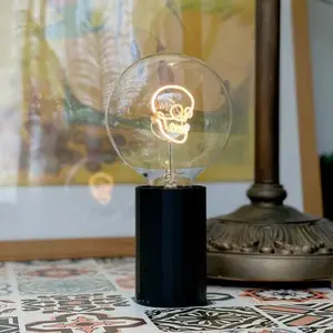 MITB Skull Portable Table Lamp - Black