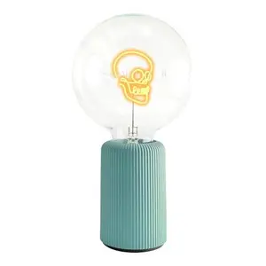 MITB Skull Portable Table Lamp Blue