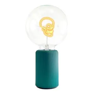 MITB Skull Portable Table Lamp Emerald