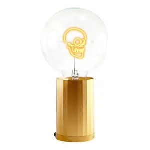 MITB Skull Portable Table Lamp Gold