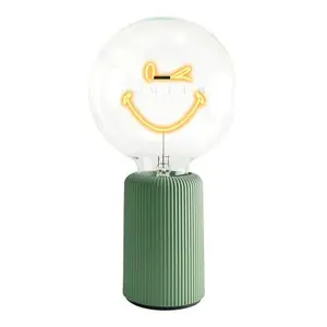 MITB Smiley World Kidness Portable Table Lamp Olive