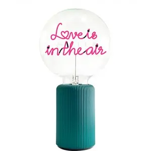 MITB Love Is In The Air Portable Table Lamp Emerald