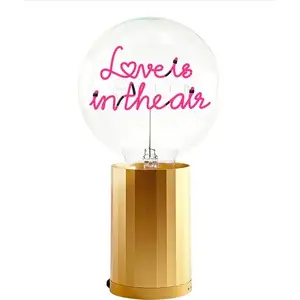 MITB Love Is In The Air Portable Table Lamp Gold