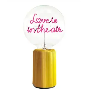MITB Love Is In The Air Portable Table Lamp Yellow