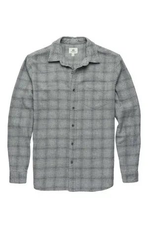 SURFSIDE SUPPLY CO. Brian Brushed Plaid Shirt - Heather Grey