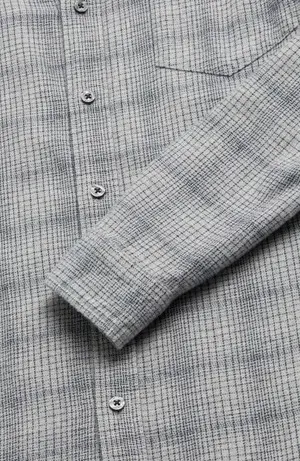 SURFSIDE SUPPLY CO. Brian Brushed Plaid Shirt - Heather Grey