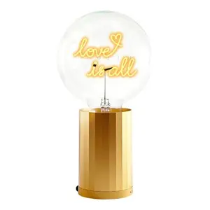 MITB Love Is All Portable Table Lamp - Gold