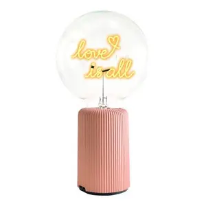 MITB Love Is All Portable Table Lamp - Pink