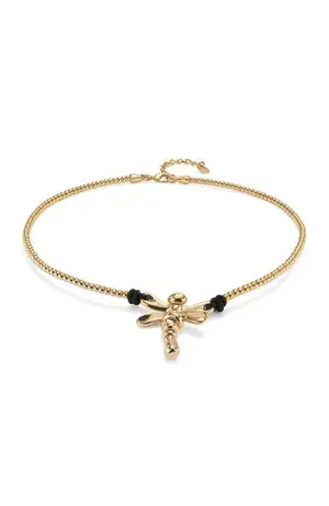 UNODE50 Dragonfly Short Pendant Necklace