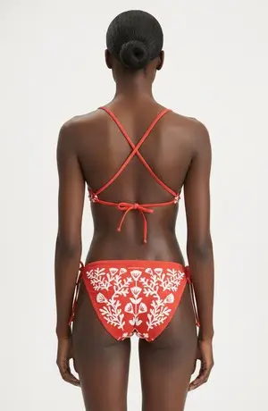 JESSIE ZHAO NEW YORK Coral Garden Reversible Tie Side Bikini Bottom