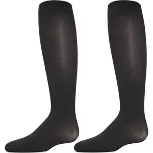 MEMOI Essentials Nylon Tights 2-Pair Pack Black